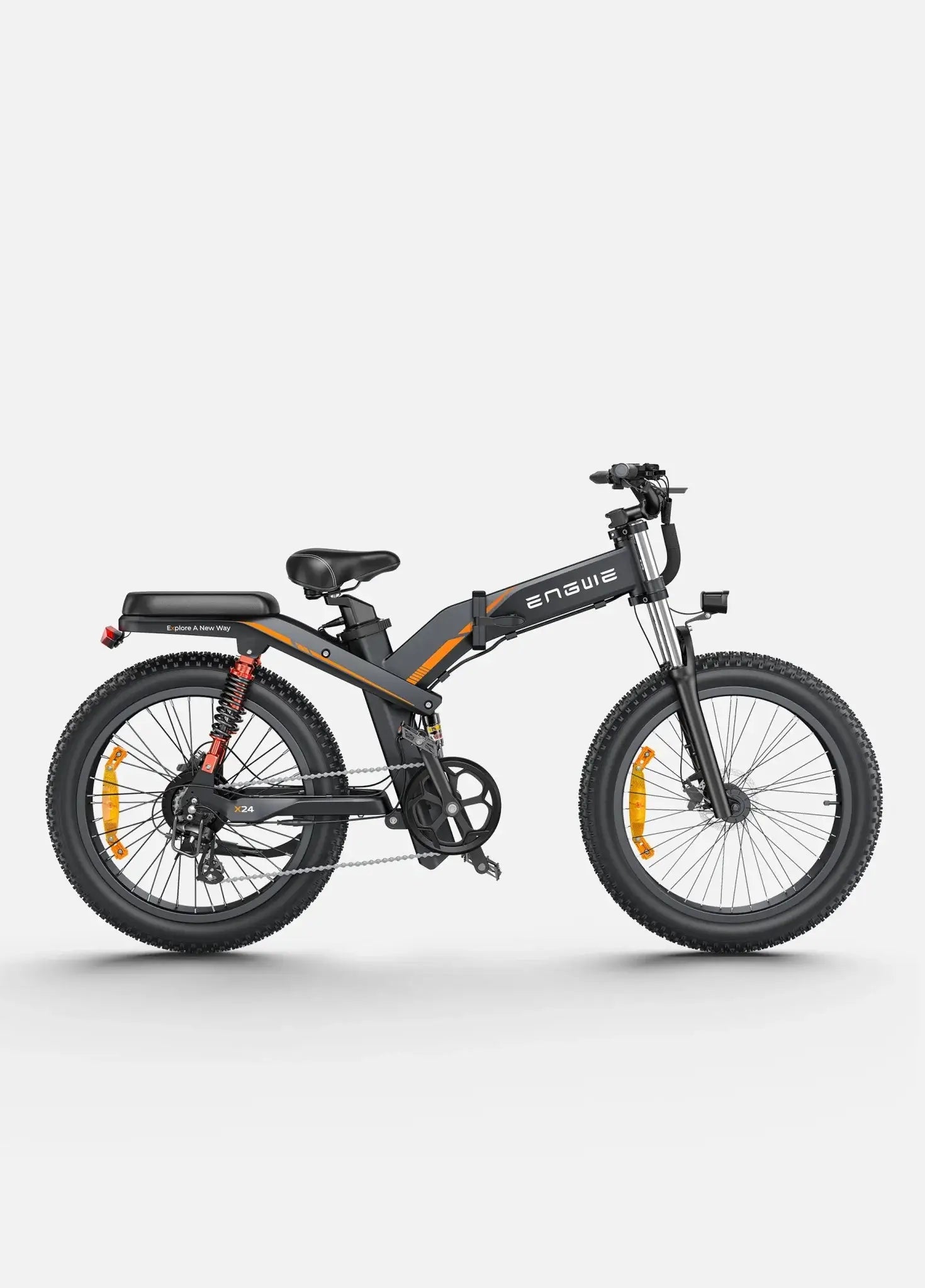 Engwe X24 E-bike - Zwart - Enkele Accu