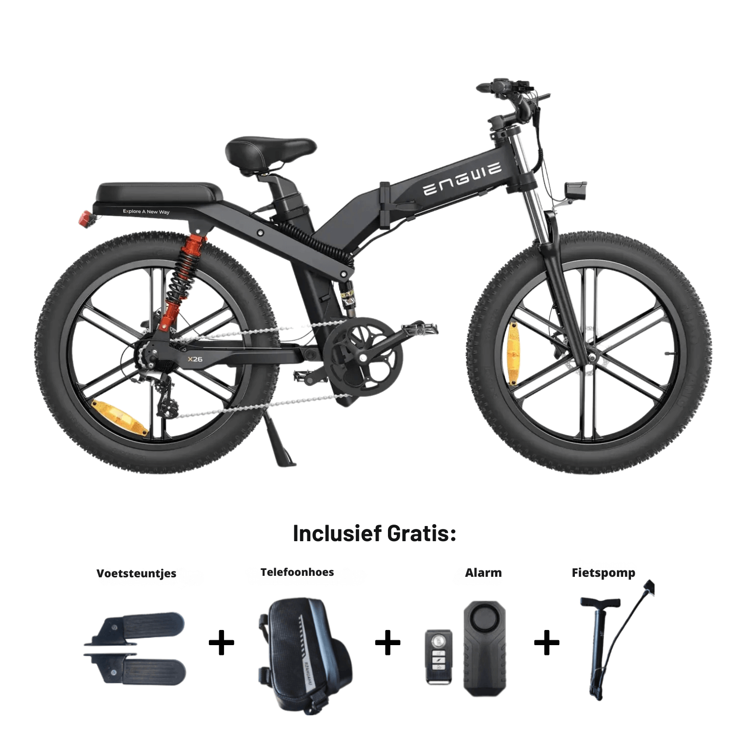 Engwe X26 dubbele accu variaties